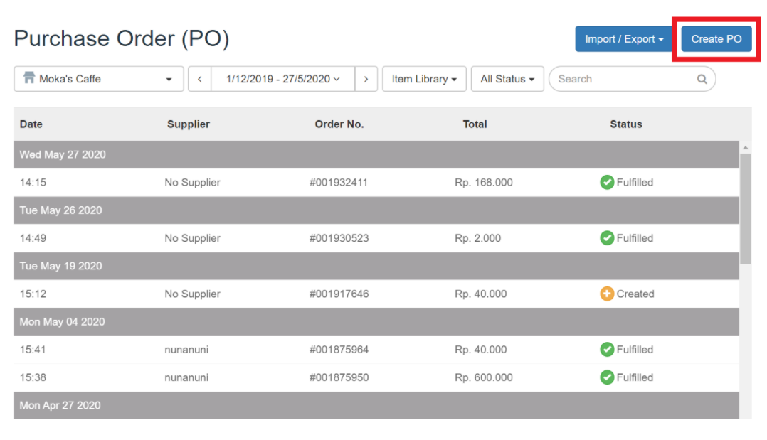 Mengenal Fitur Purchase Order dan Data Supplier, untuk Menambah Stok ...