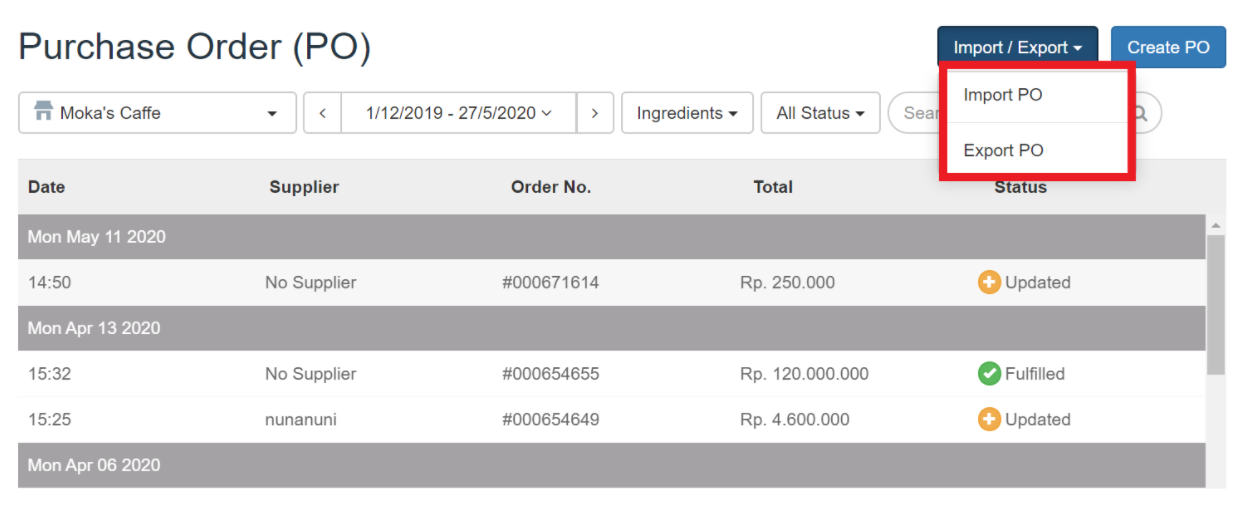 Mengenal Fitur Purchase Order dan Data Supplier, untuk Menambah Stok Barang dan Mendata Supplier ...