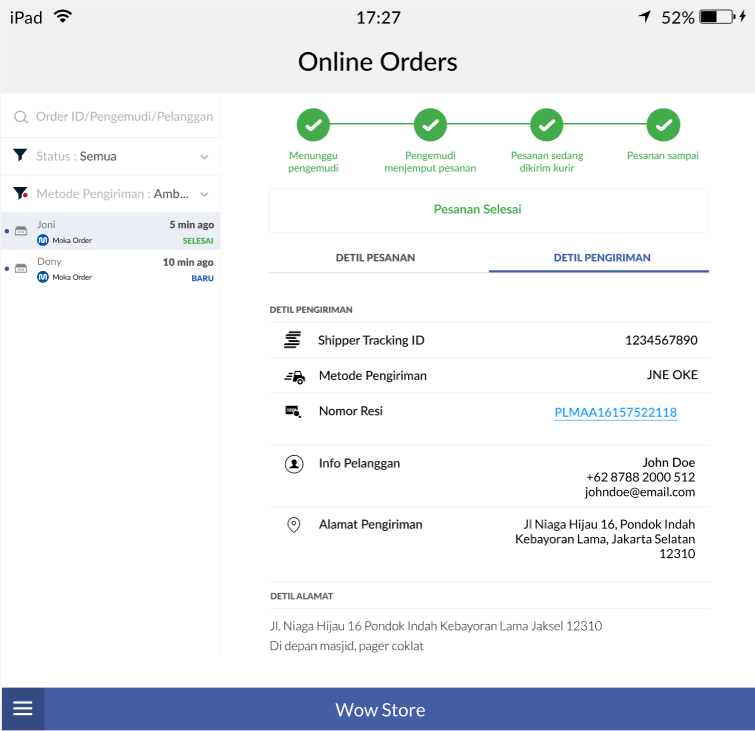 Cara Menerima Pesanan dan Proses Pickup