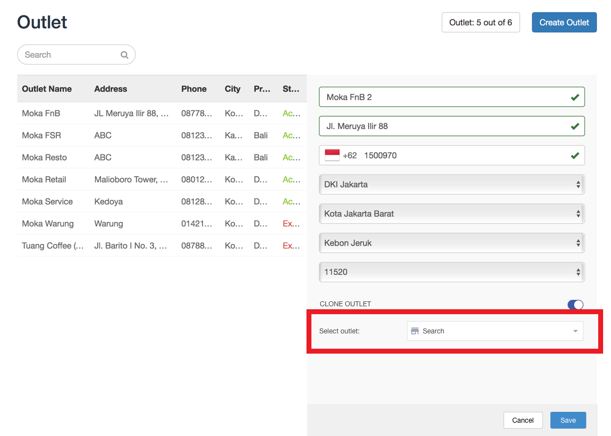 Cara Melakukan Clone Outlet