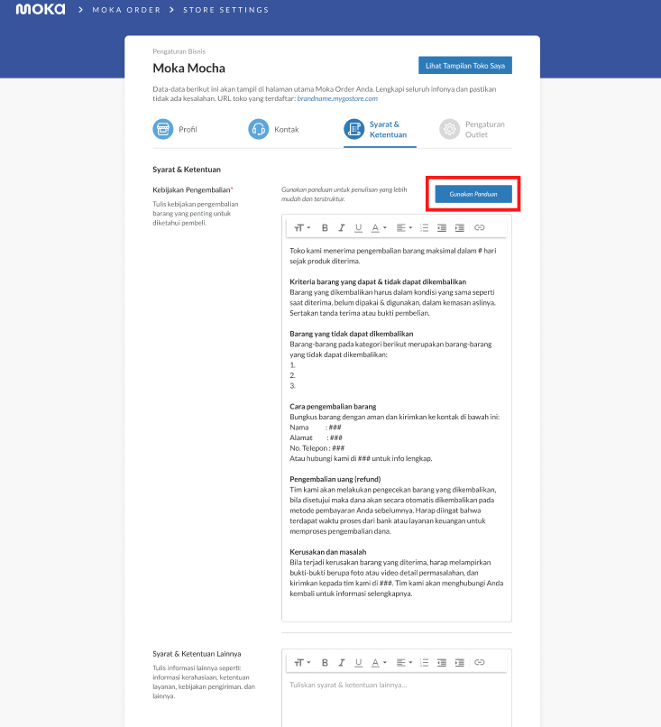 Cara Mengaktifkan Situs Moka Order