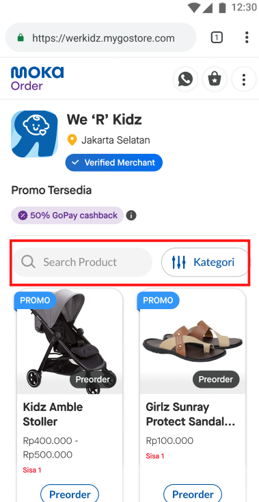 Cara Pelanggan Memesan Produk Melalui Situs Moka Order