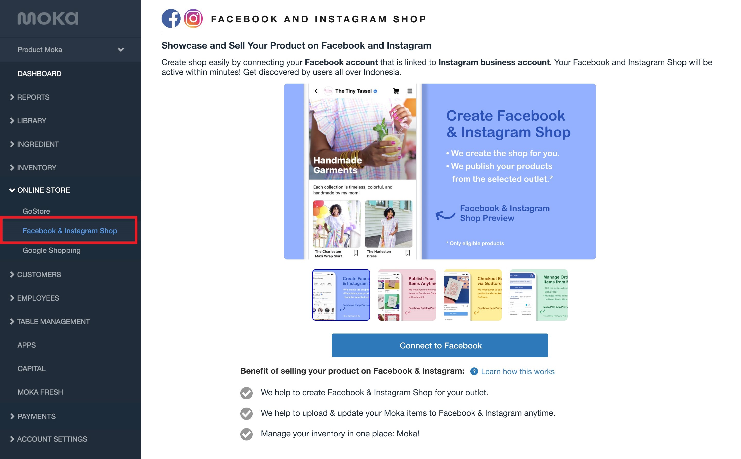 Cara Mengintegrasikan Moka Order dengan Facebook dan Instagram Shop