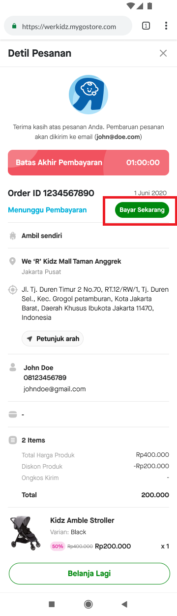 Cara Pelanggan Menggunakan Fitur Pickup (Ambil Sendiri) di Moka Order